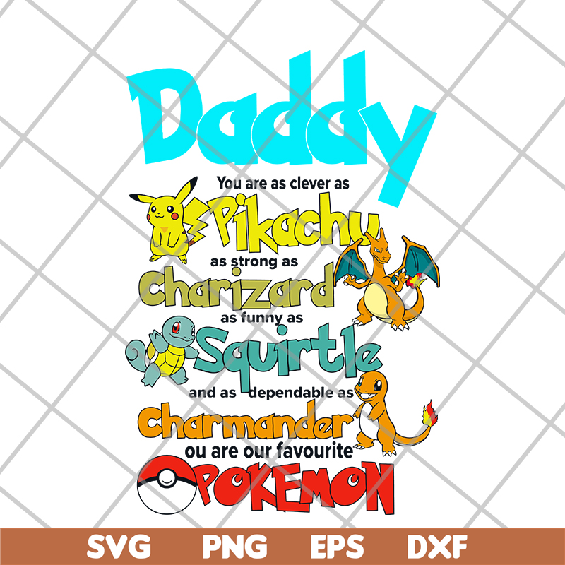 Pokemon inspired OUR father svg, png, dxf, eps digital file | Inspire ...
