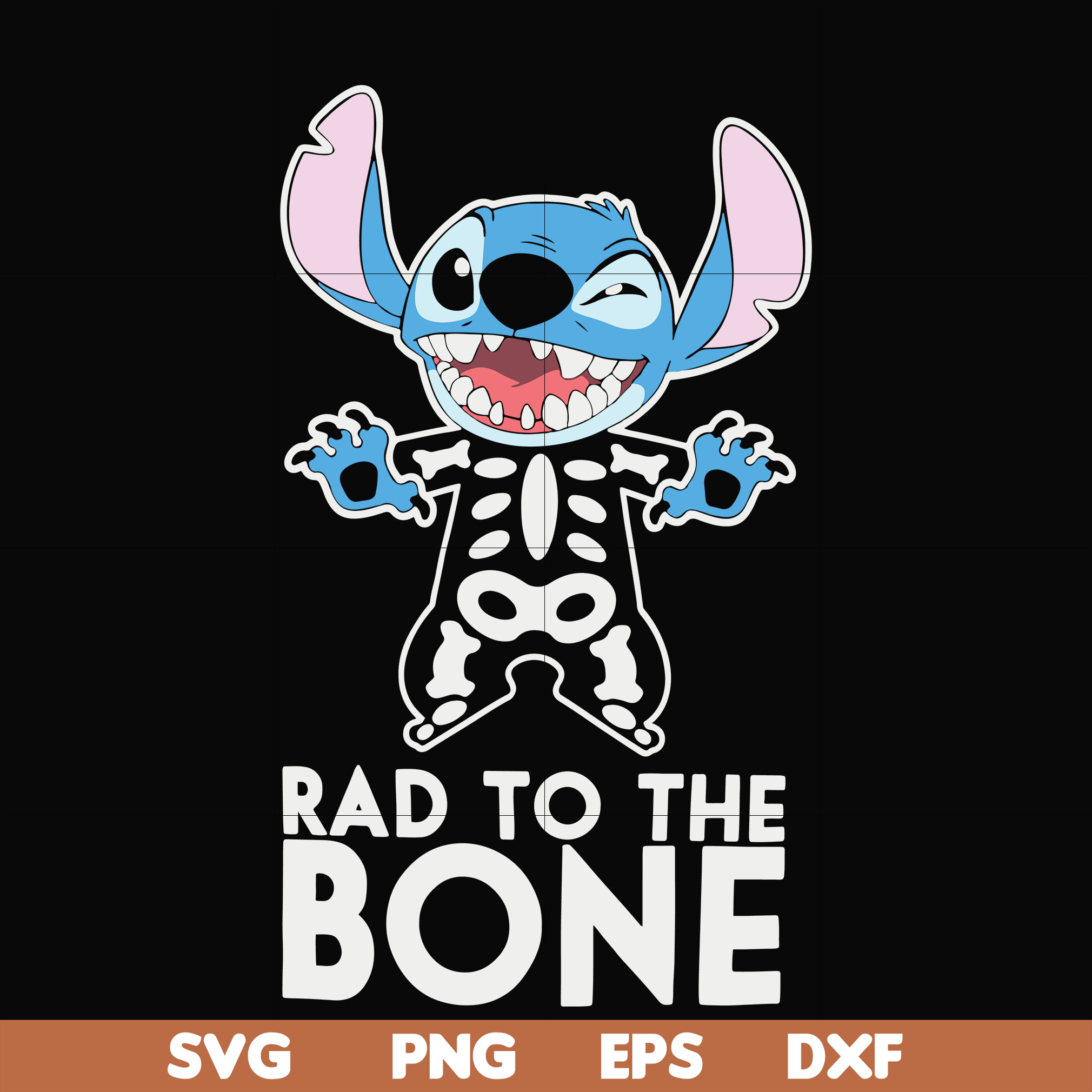 Stitch Skeleton svg, halloween svg, png, dxf, eps digital fi | Inspire ...