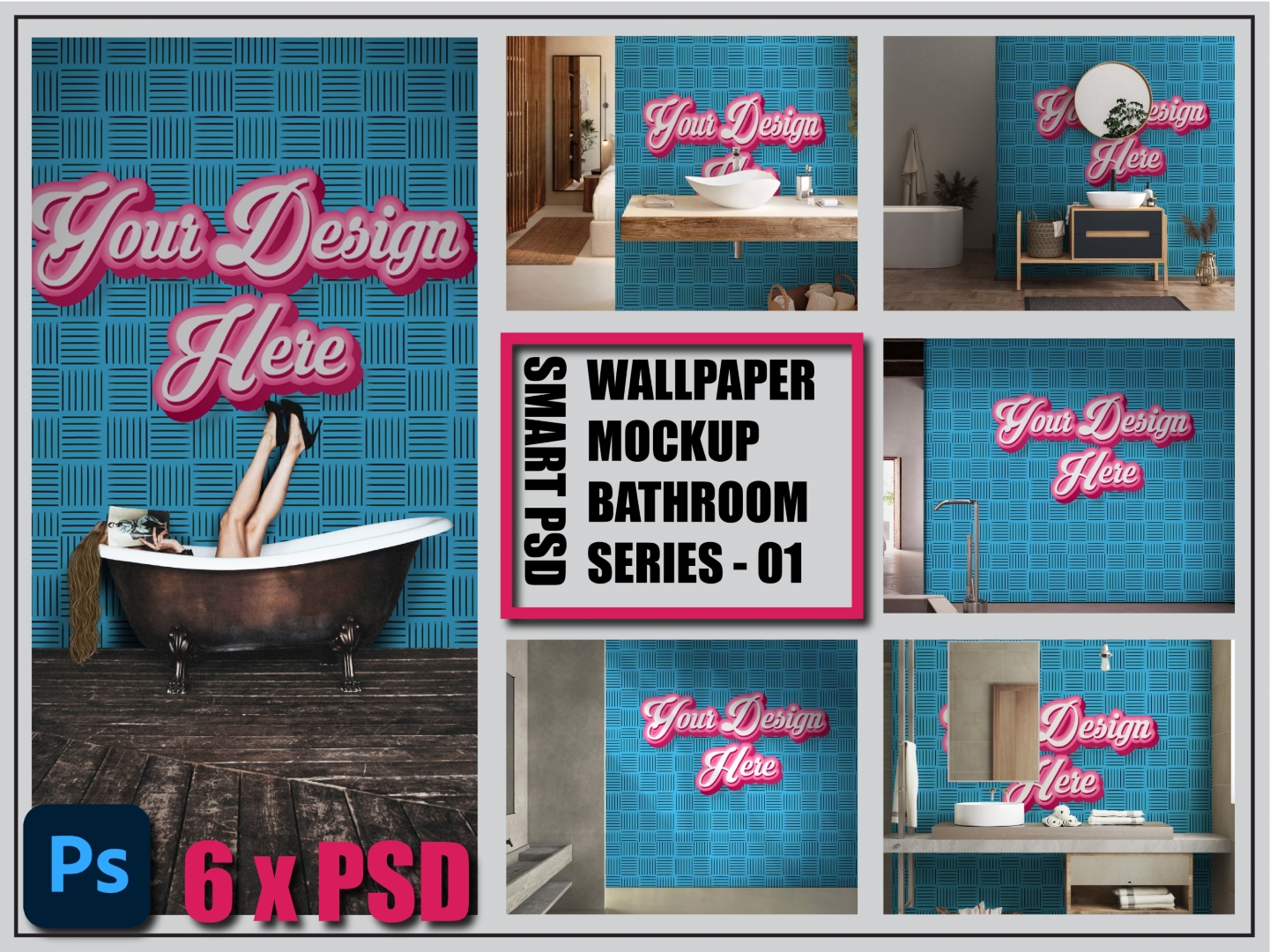 High-Resolution Wallpaper Mockup set PSD - Smart Object and | Inspire ...