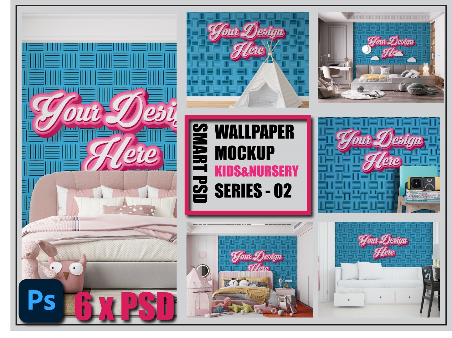 High-Resolution Wallpaper Mockup set PSD - Smart Object and | Inspire ...