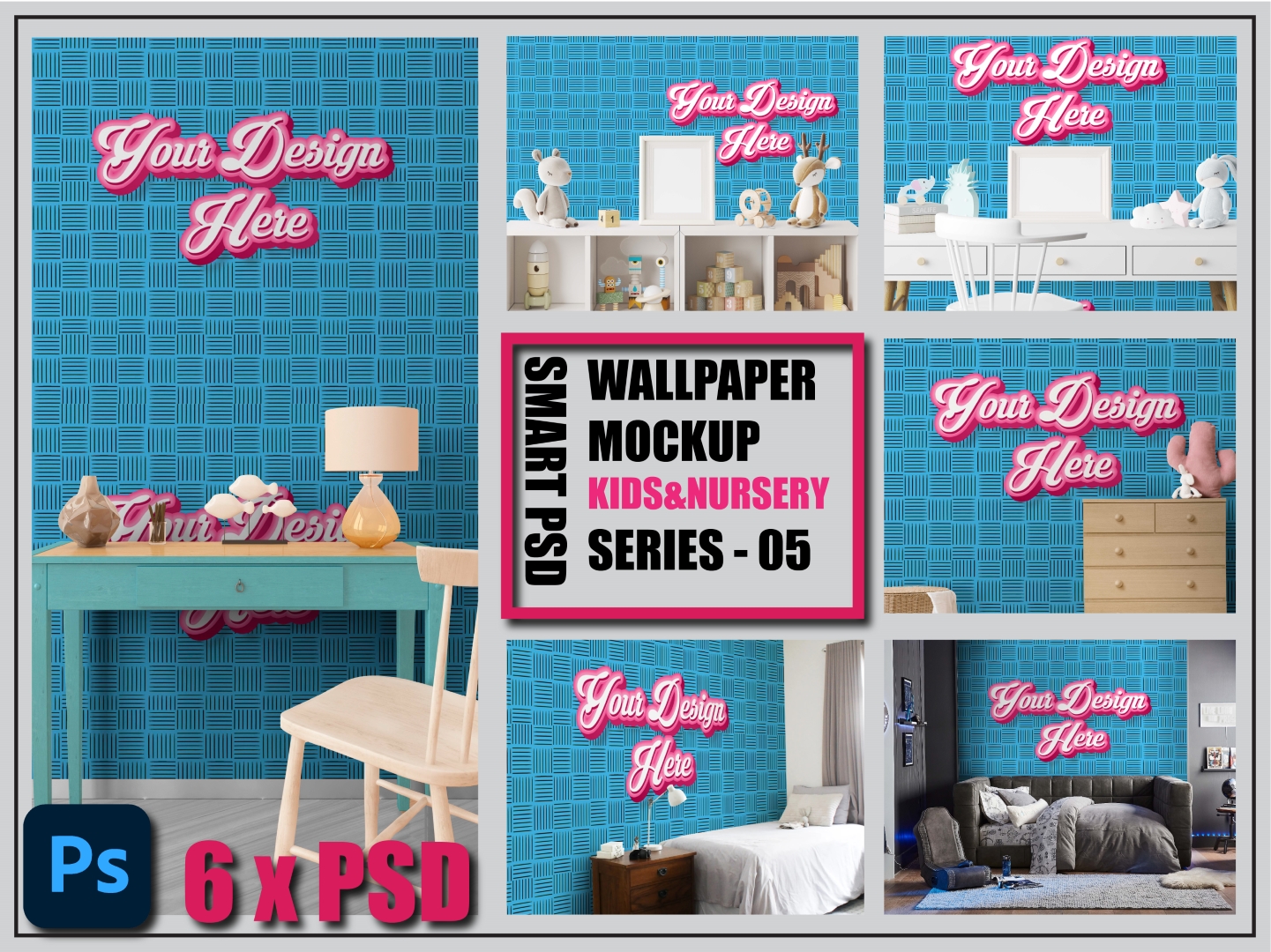 High-Resolution Wallpaper Mockup set PSD - Smart Object and | Inspire ...