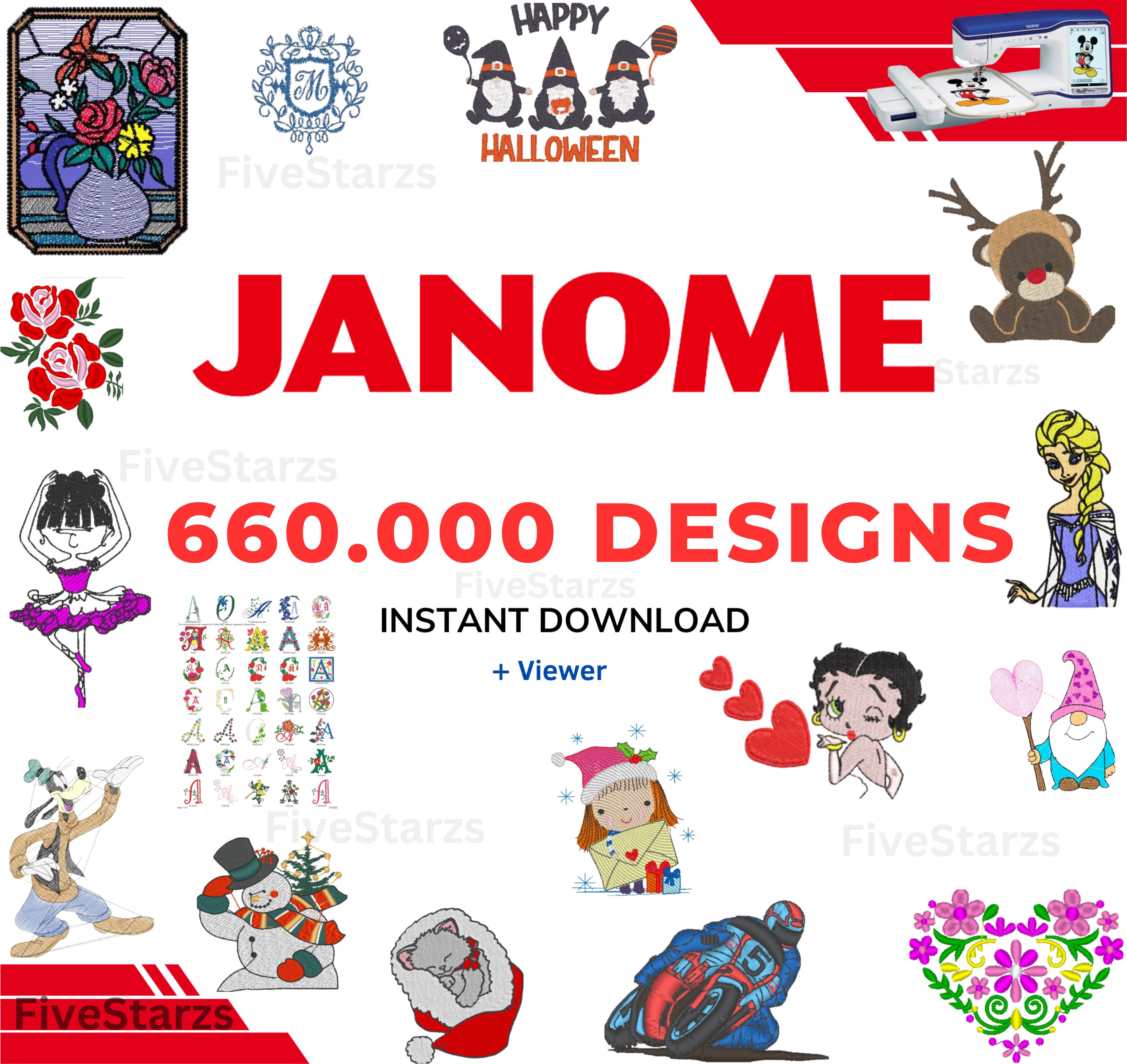 Massive Machine Embroidery Designs Collection 660,000 Files | Inspire ...