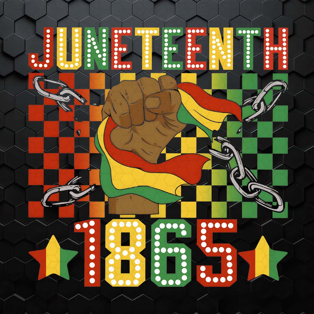 Celebrate Juneteenth 1865 Dalmatian Dots PNG | Inspire Uplift