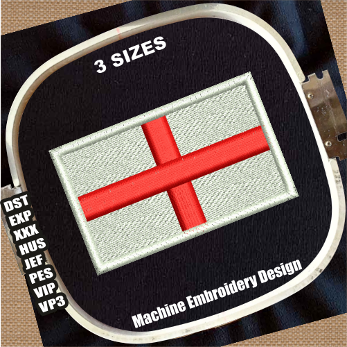 England National Flag Embroidery Designs | Flag of England E | Inspire ...