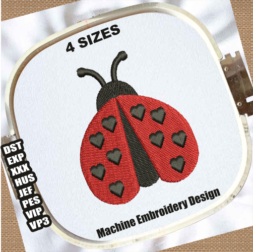 Ladybug Embroidery Patterns | Ladybug Bird Machine Embroider | Inspire ...