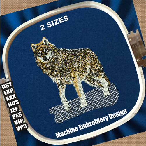 Wolf Machine Embroidery Design | Wolf Howling Embroidery Pat | Inspire ...