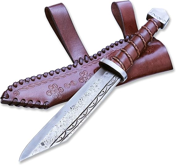 Seax Knife Heimdall, Hand Forged Sax with Sheath, Norse Viki | Inspire ...