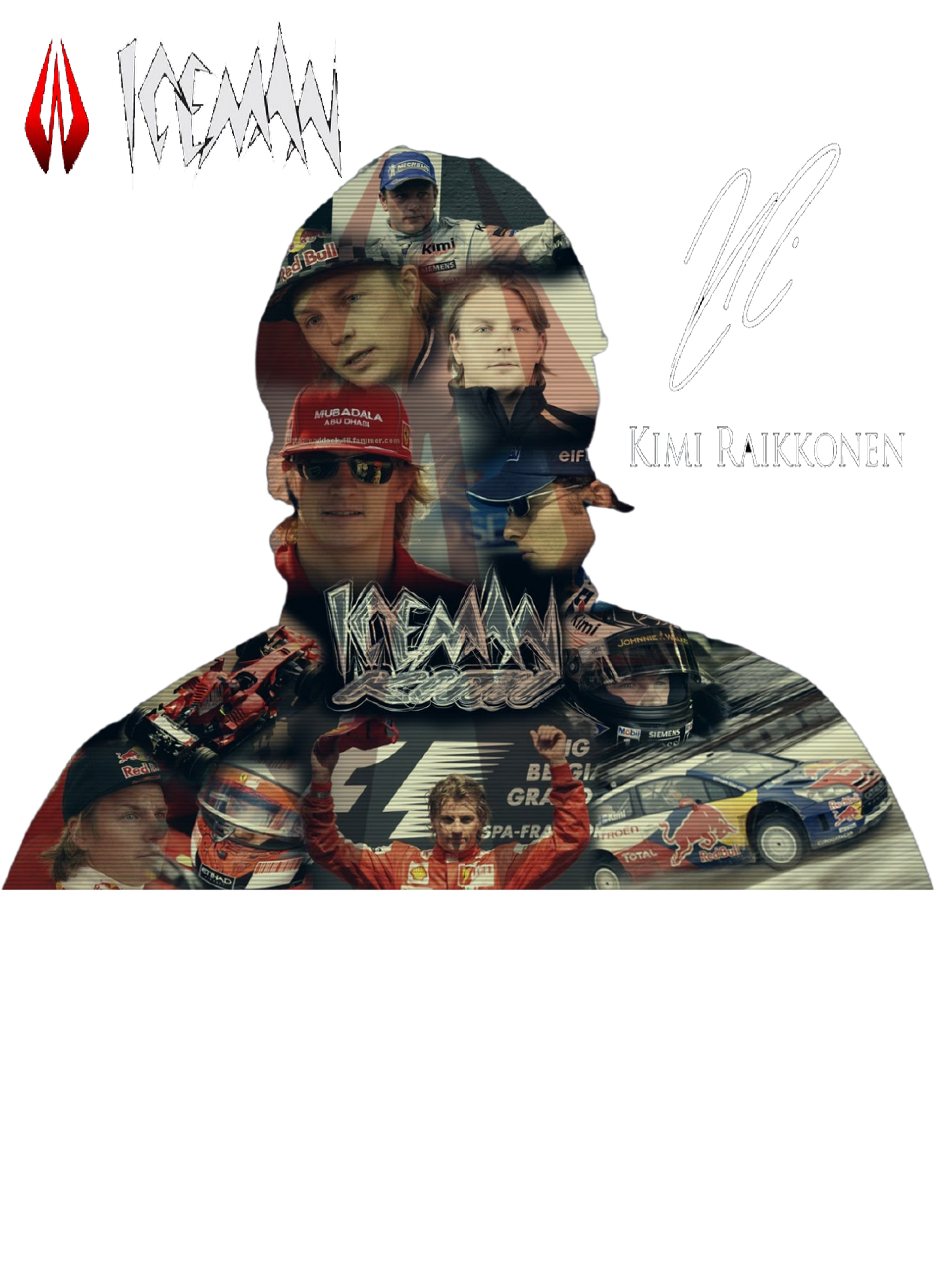 Kimi Raikkonen Iceman PNG Transparent Background File Digita | Inspire ...
