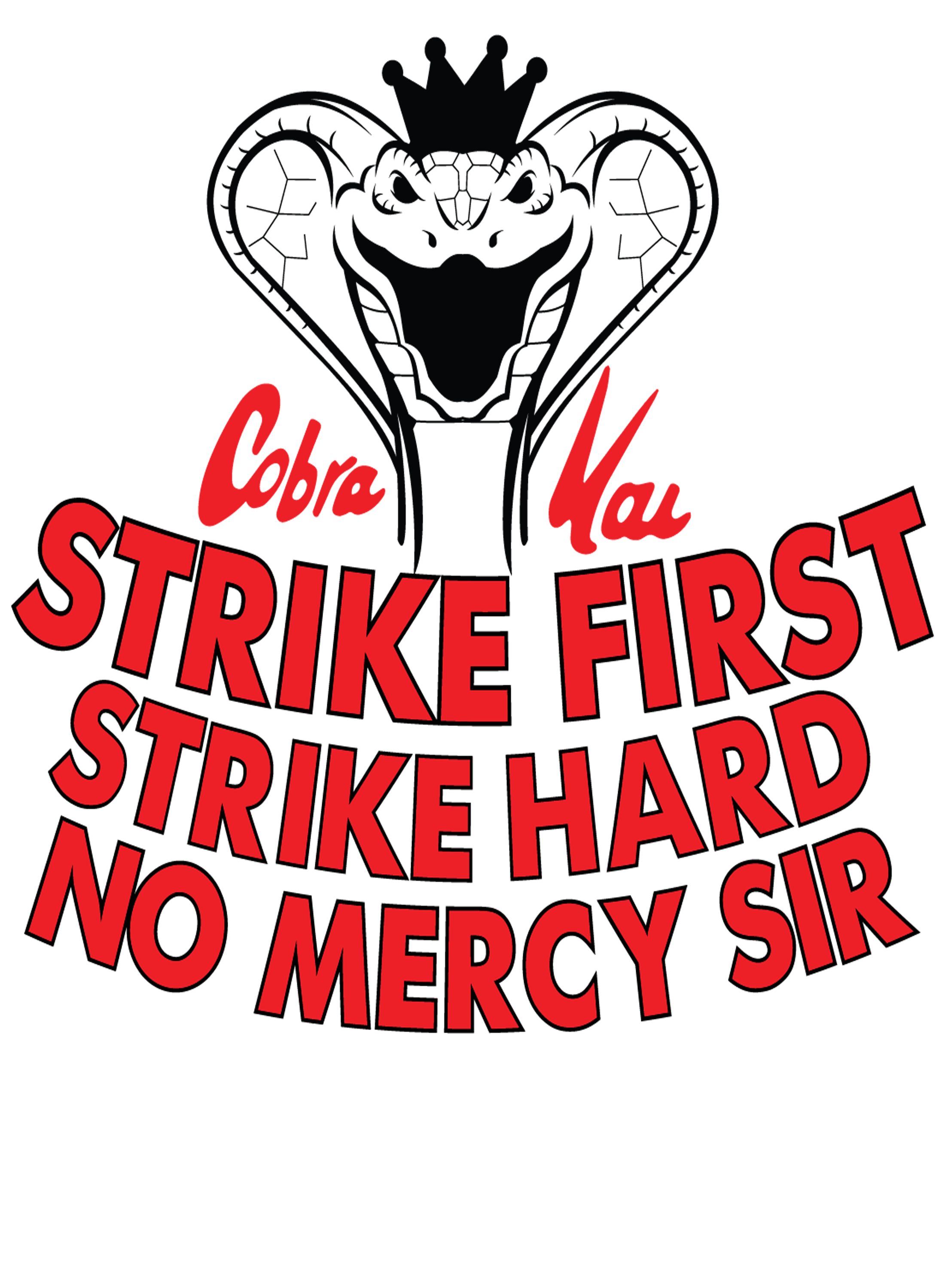 Cobra Kai Strike first Strike Hard Logo np52 PNG Transparent | Inspire ...