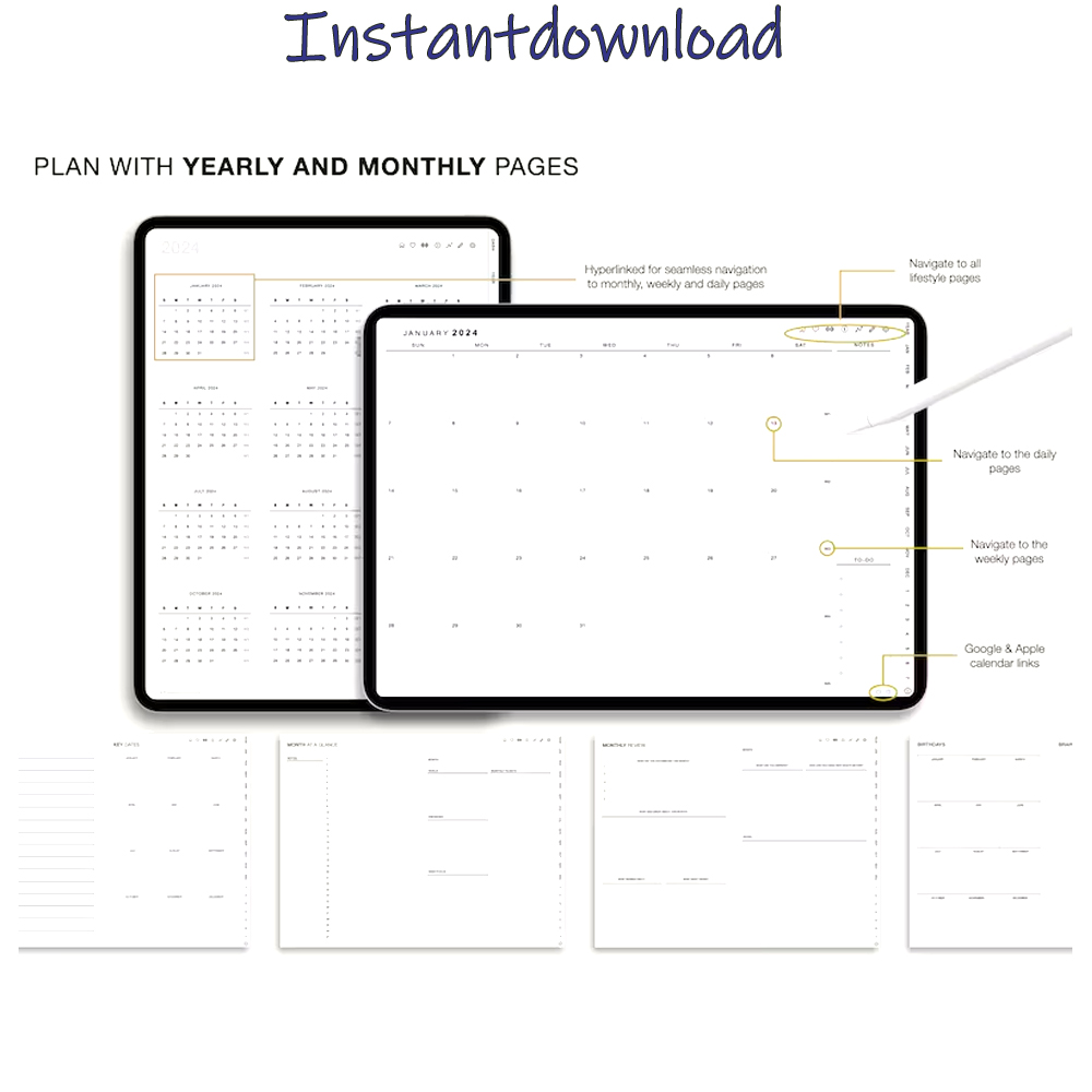 Digital planner, Goodnotes planner, iPad planner, Notability | Inspire ...