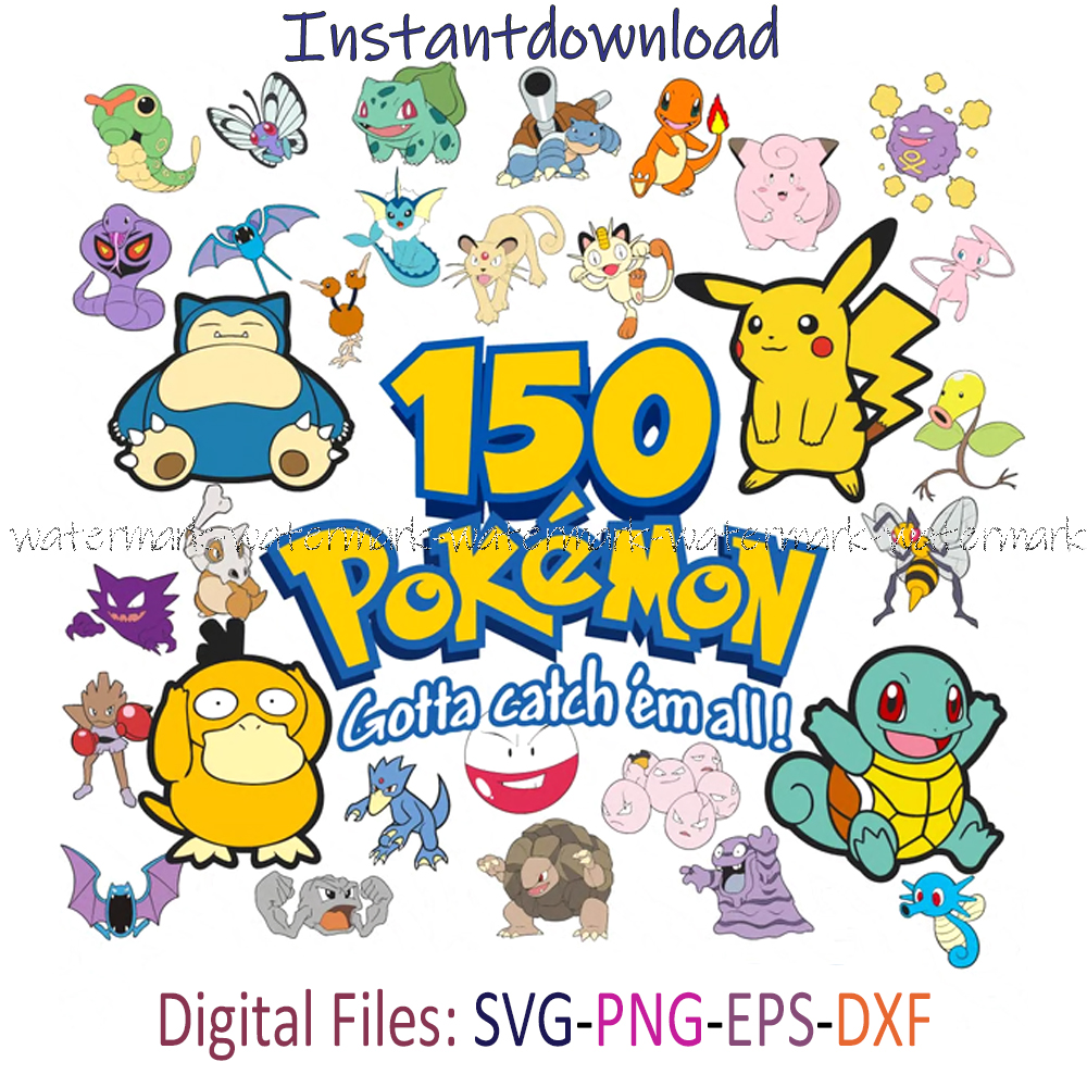 Pokemon Svg, Pikachu Svg, Pokemon Cricut, Pokemon Layered Sv - Inspire ...