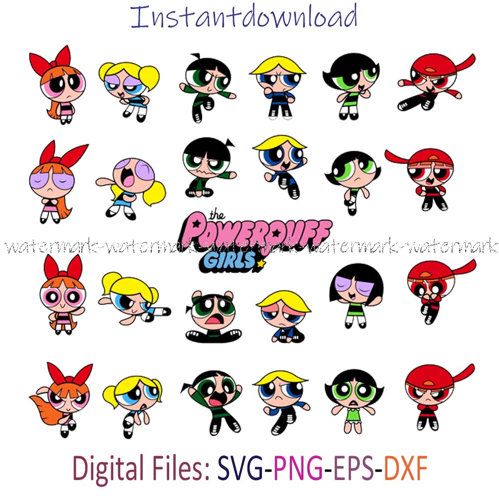 Powerpuff girls Layered SVG, Powerpuff Cricut file, Powerpuf | Inspire ...