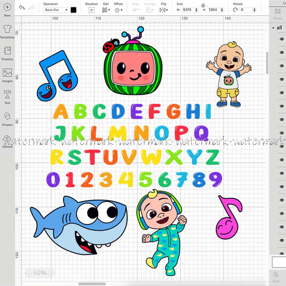 Cocomelon Alphabet Layered SVG, Cocomelon Alphabet Cricut fi | Inspire ...