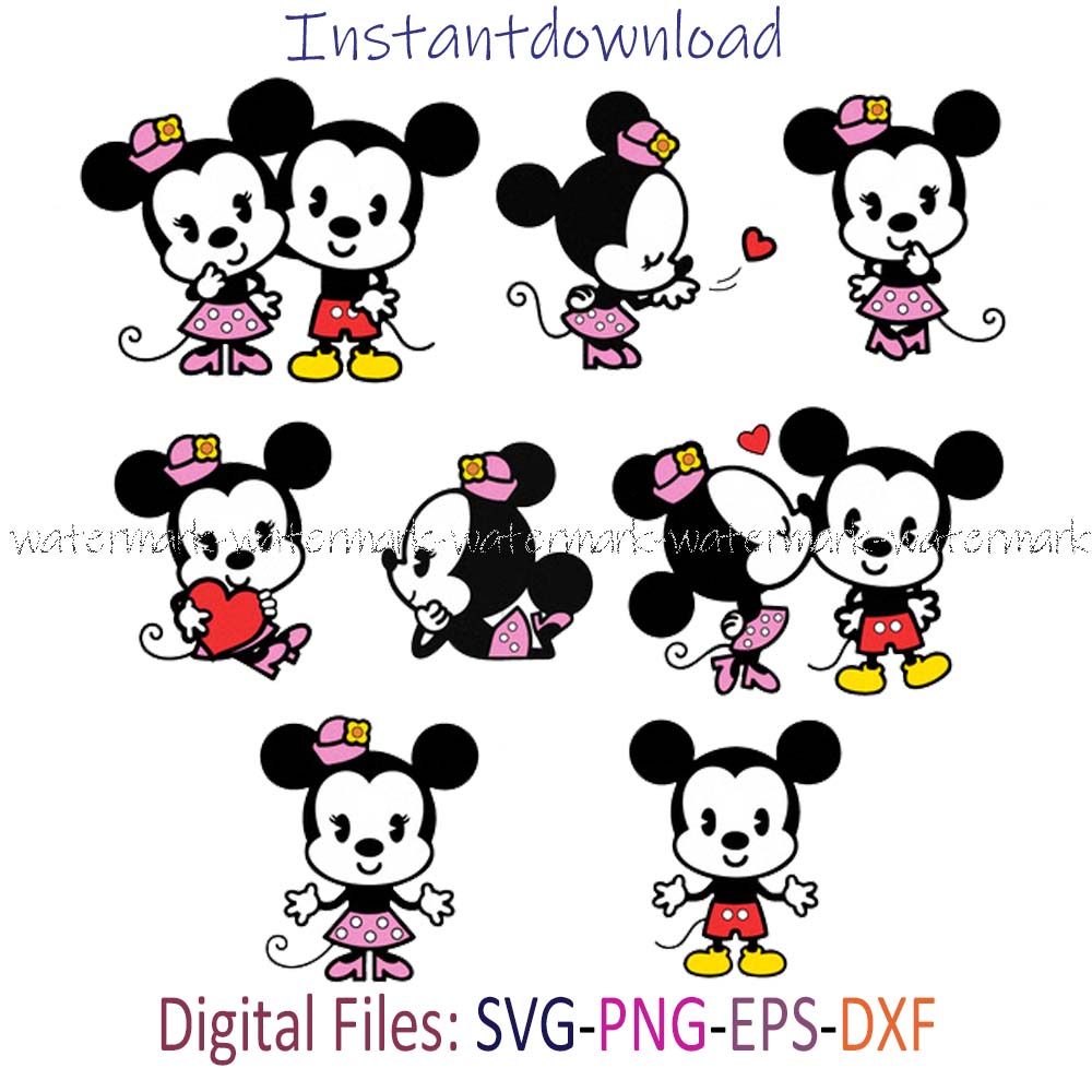 Baby mickey Bundle Layered SVG, Mickey Love Cricut file, Cut | Inspire ...