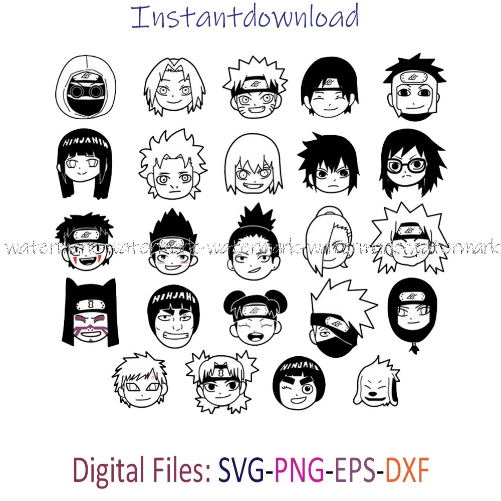 Naruto Anime Layered SVG, Naruto Cricut file, Naruto Cut fil | Inspire ...