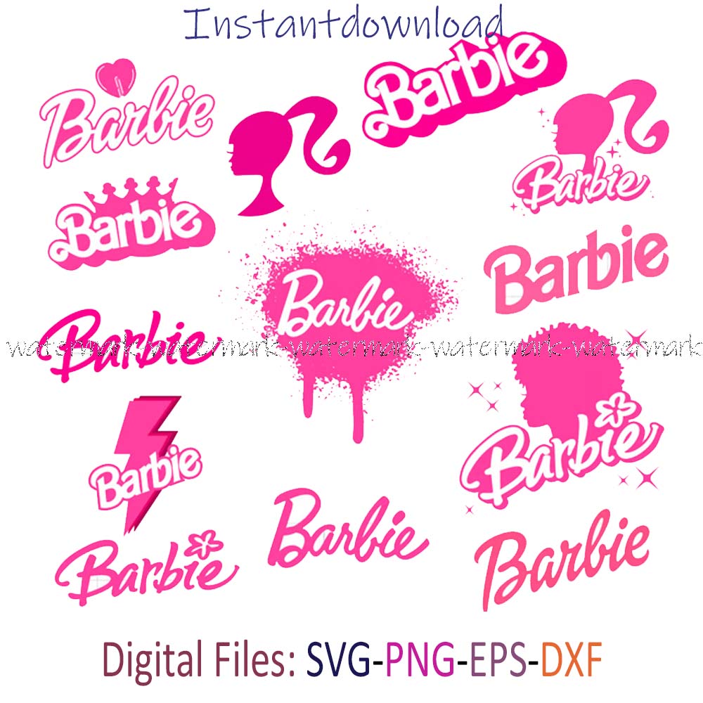 Barbie Logo Bundle SVG, Barbie Logo Vector, Barbie Birthday, | Inspire ...