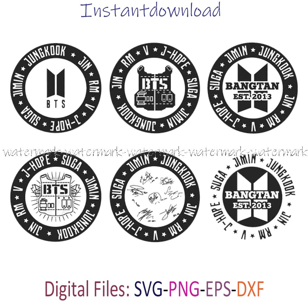 BTS Army SVG, BTS Army Logo bundle, BTS Army instantdownload | Inspire ...