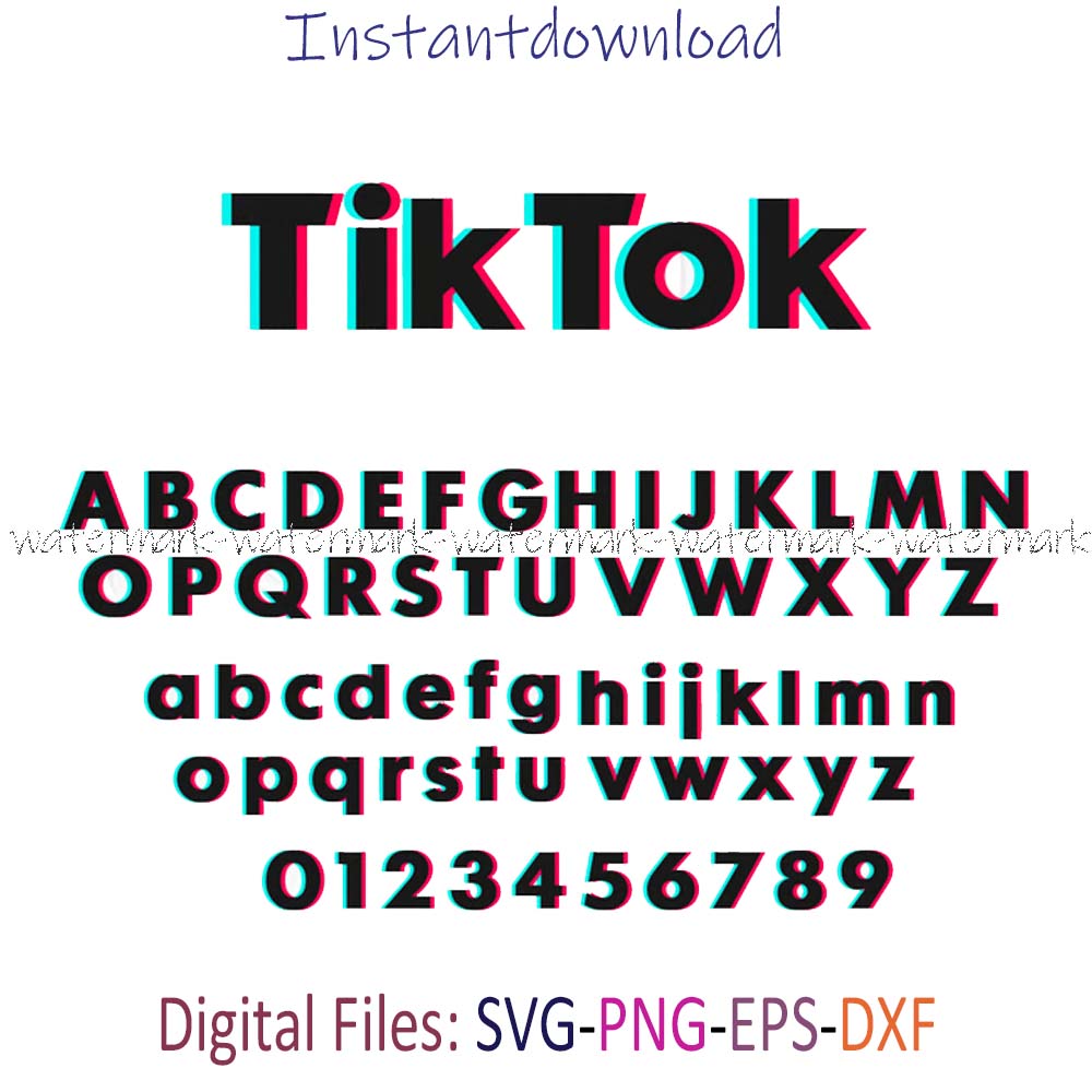 tiktok font svg - Inspire Uplift