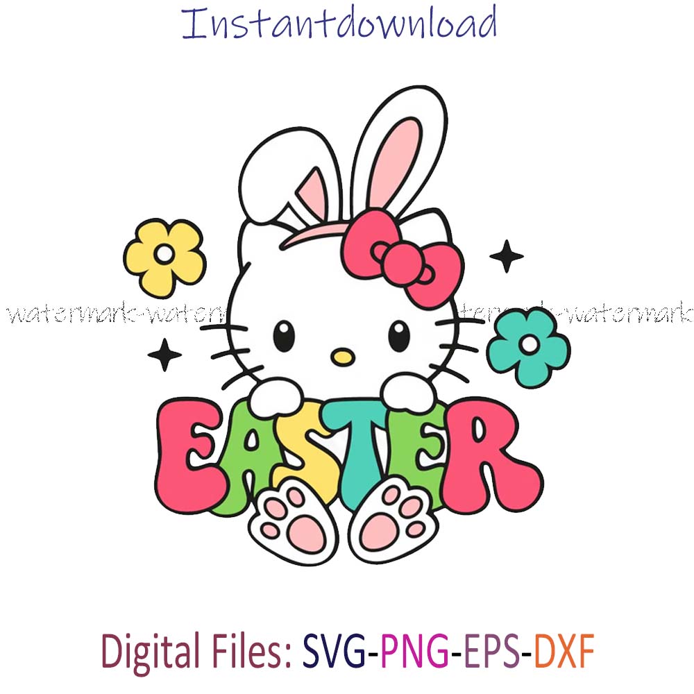 Easter Kitty Svg | Inspire Uplift