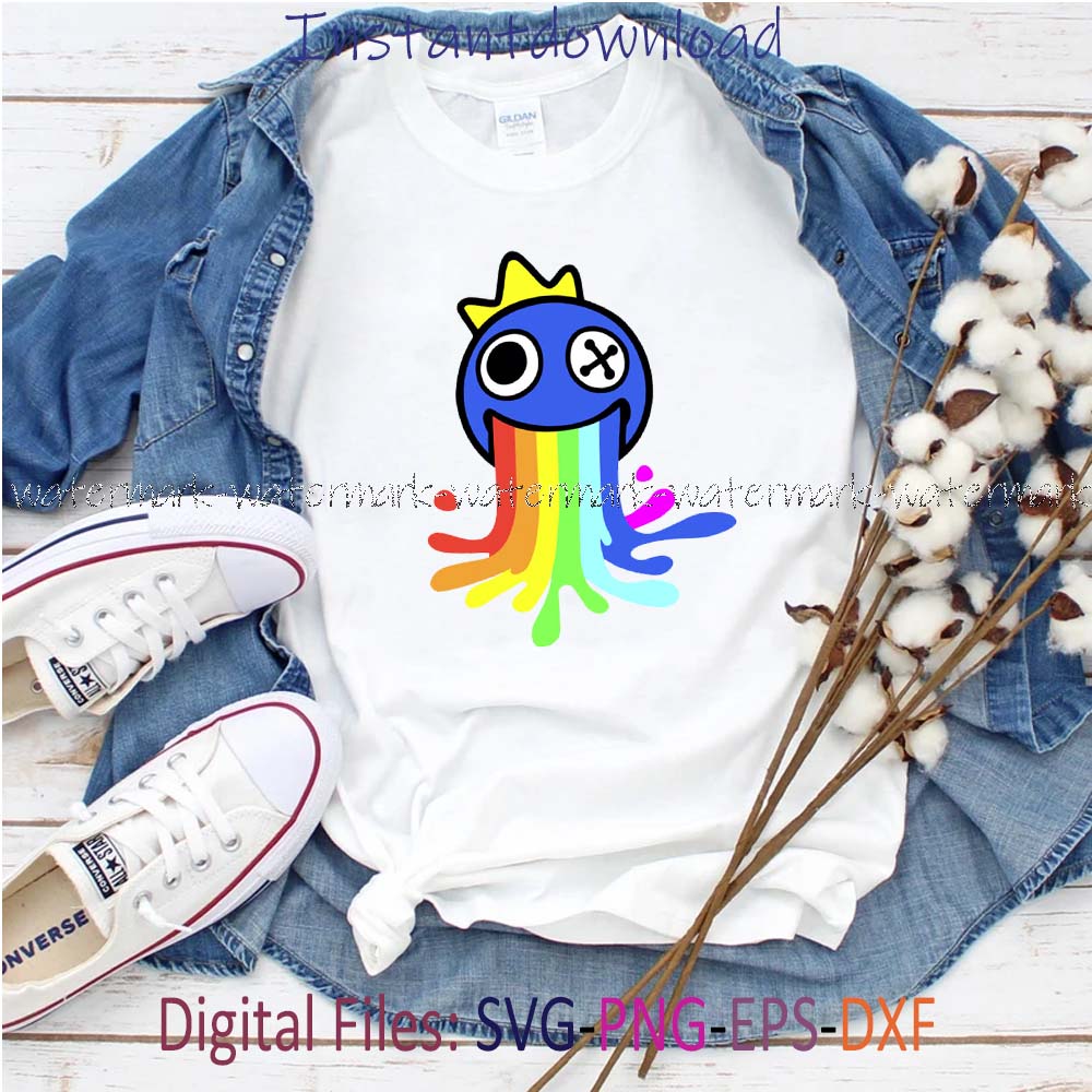 Blue SVG, Rainbow Friends SVG, Rainbow Friends Cricut, Rainb | Inspire ...
