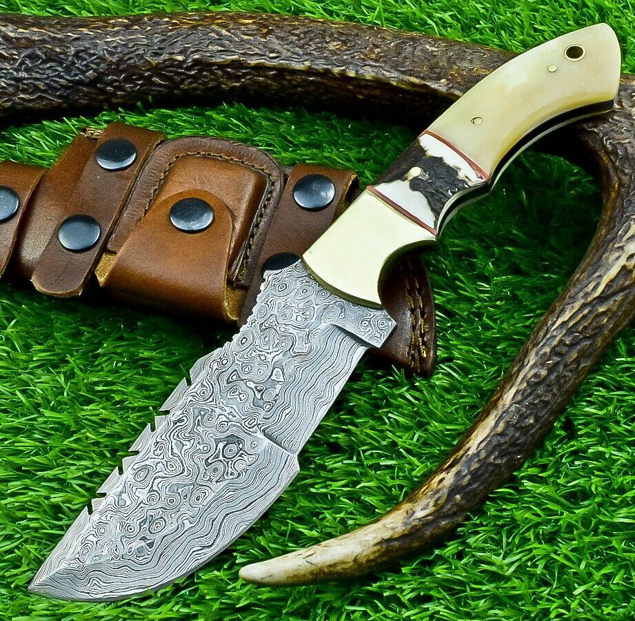 Exquisite Custom Hand-Forged Damascus Steel Bowie Knife, Ide | Inspire ...