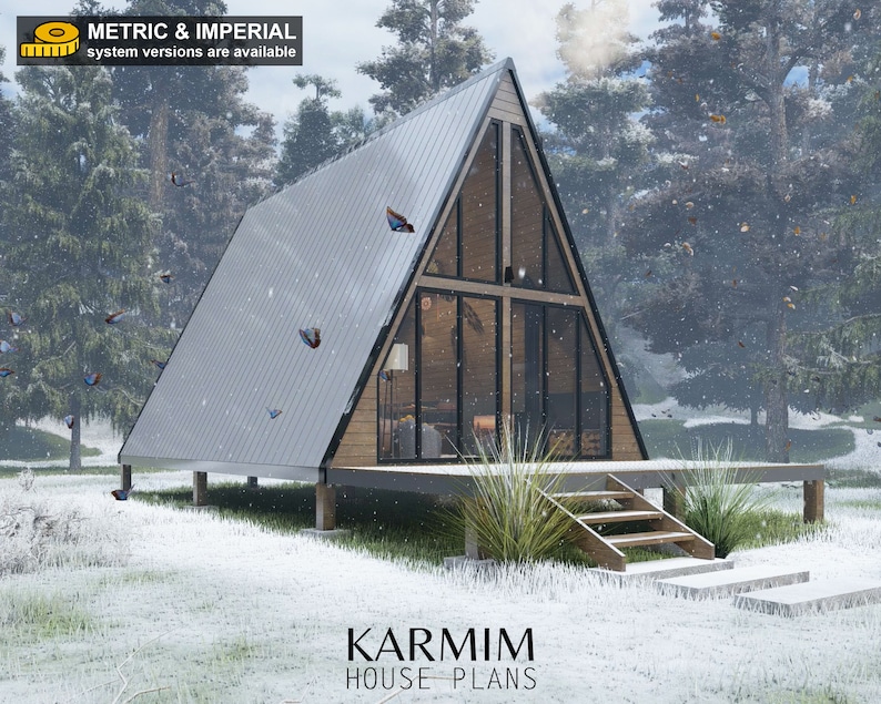 1 Bedroom A Frame Cabin Plans, Maximize Space, Minimize Foot | Inspire ...