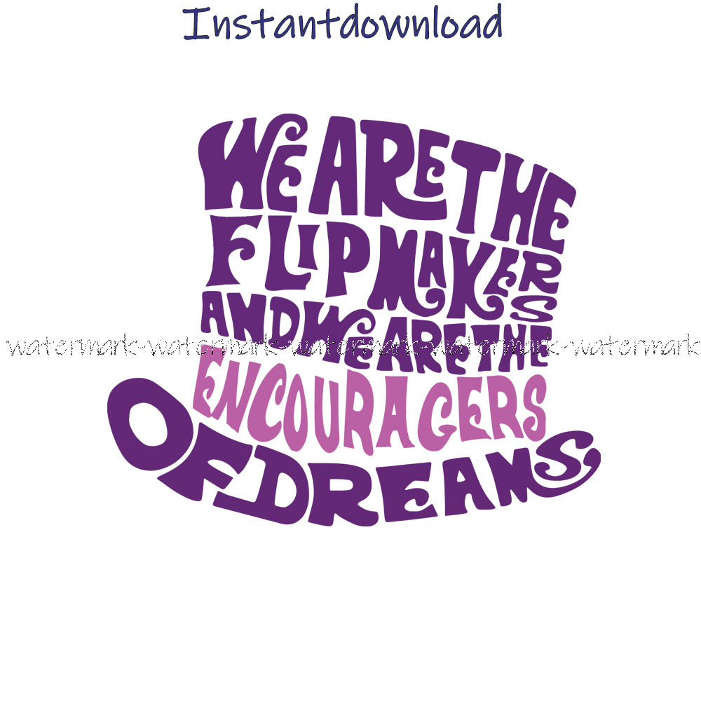 Charlie and The Chocolate Factory Willy Wonka svg, Png, we a | Inspire ...