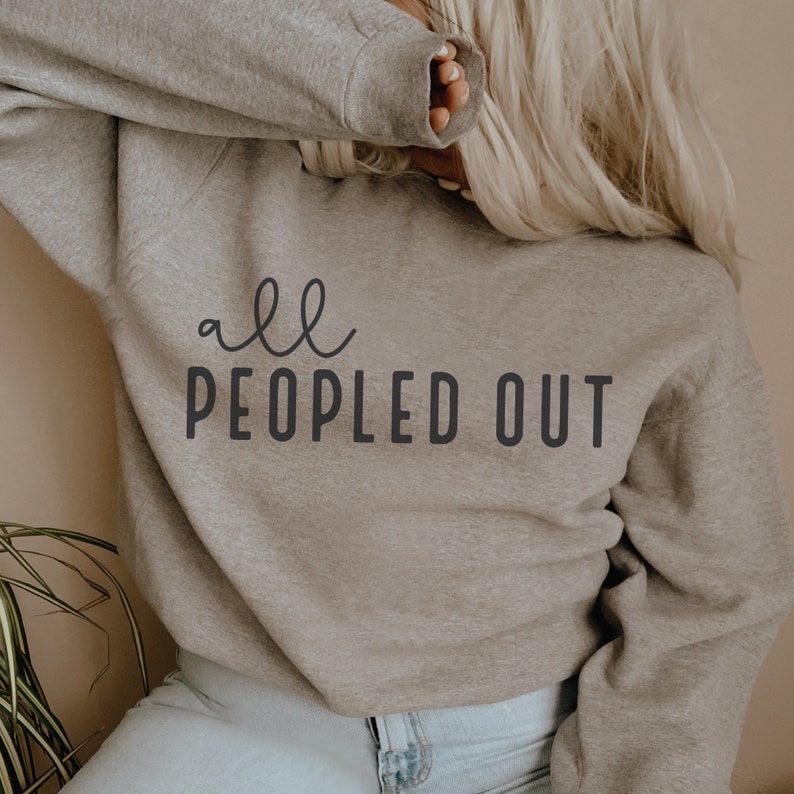 All Peopled Out SVG PNG | Introvert Svg | Drama Queen | Boho | Inspire ...