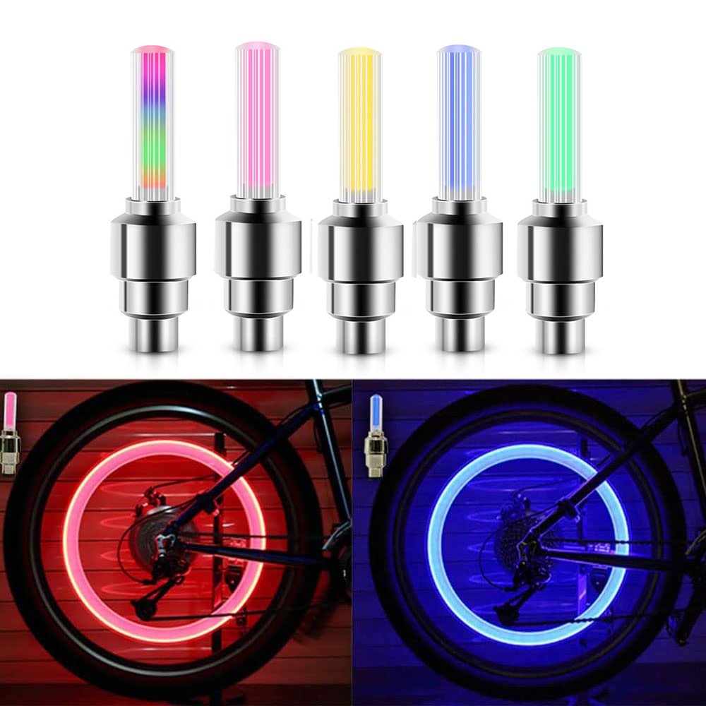 LED Bicycle Valve Light Night Riding Spoke Accessories | Inspire Uplift