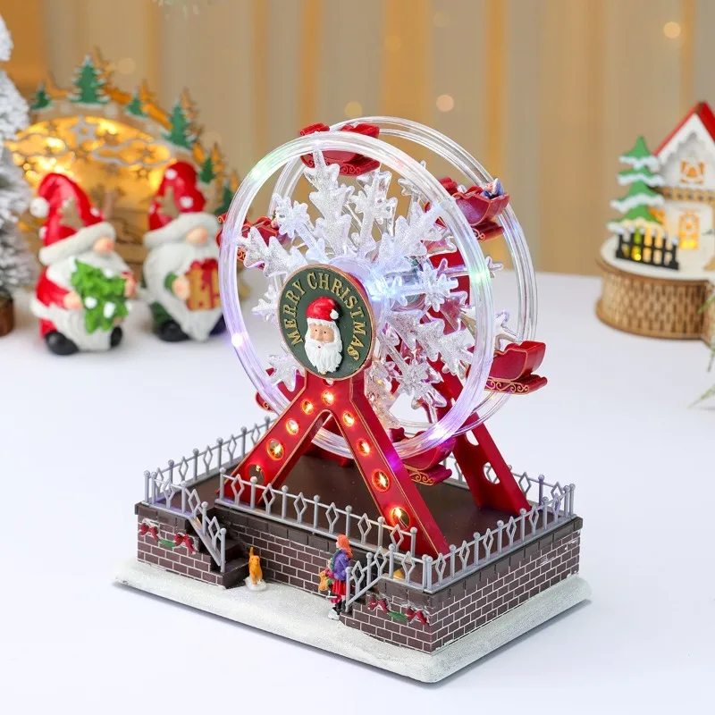 Xmas Ferris Wheel Light Up Music Box Christmas Gift Decor | Inspire Uplift