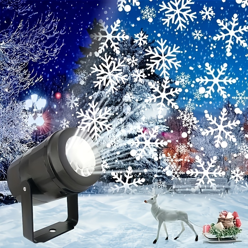 LED Snowflake Projection Light USB Rotating Christmas Snow | Inspire Uplift