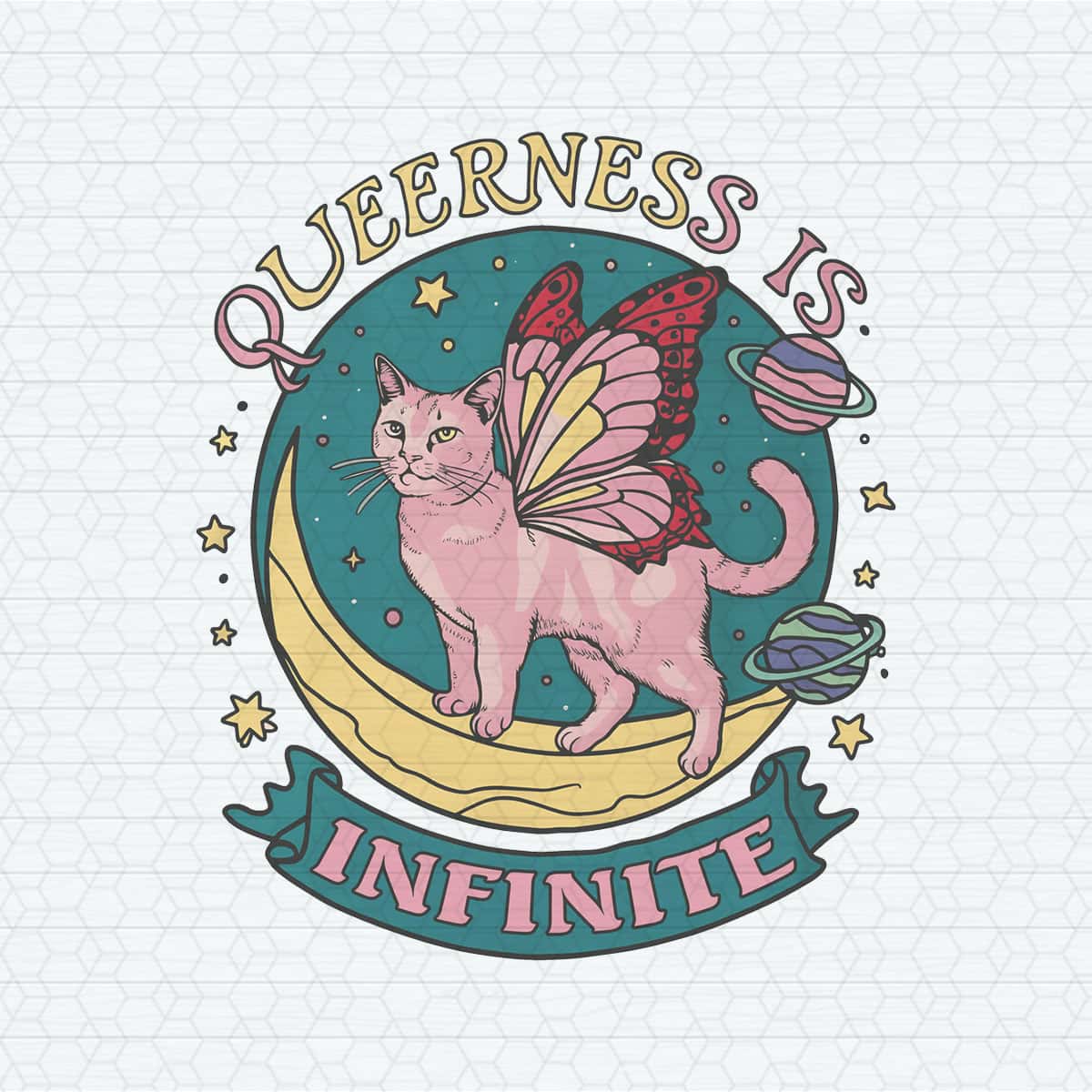 LGBT Quote Queerness Is Infinite PNG | Inspire Uplift