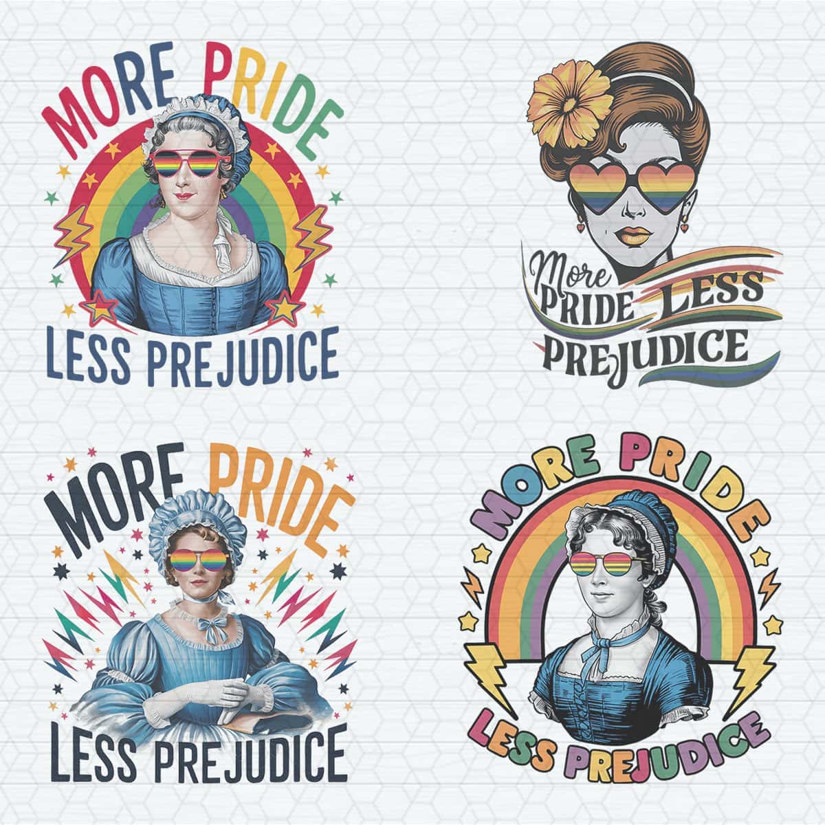 More Pride Less Prejudice PNG Bundle | Inspire Uplift