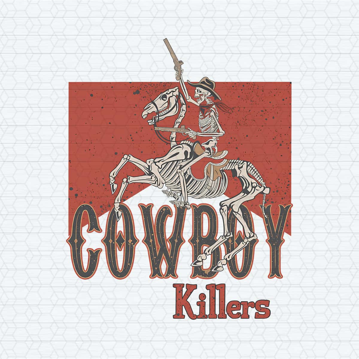 Vintage Western Cowboy Killer Rodeo 90s PNG | Inspire Uplift