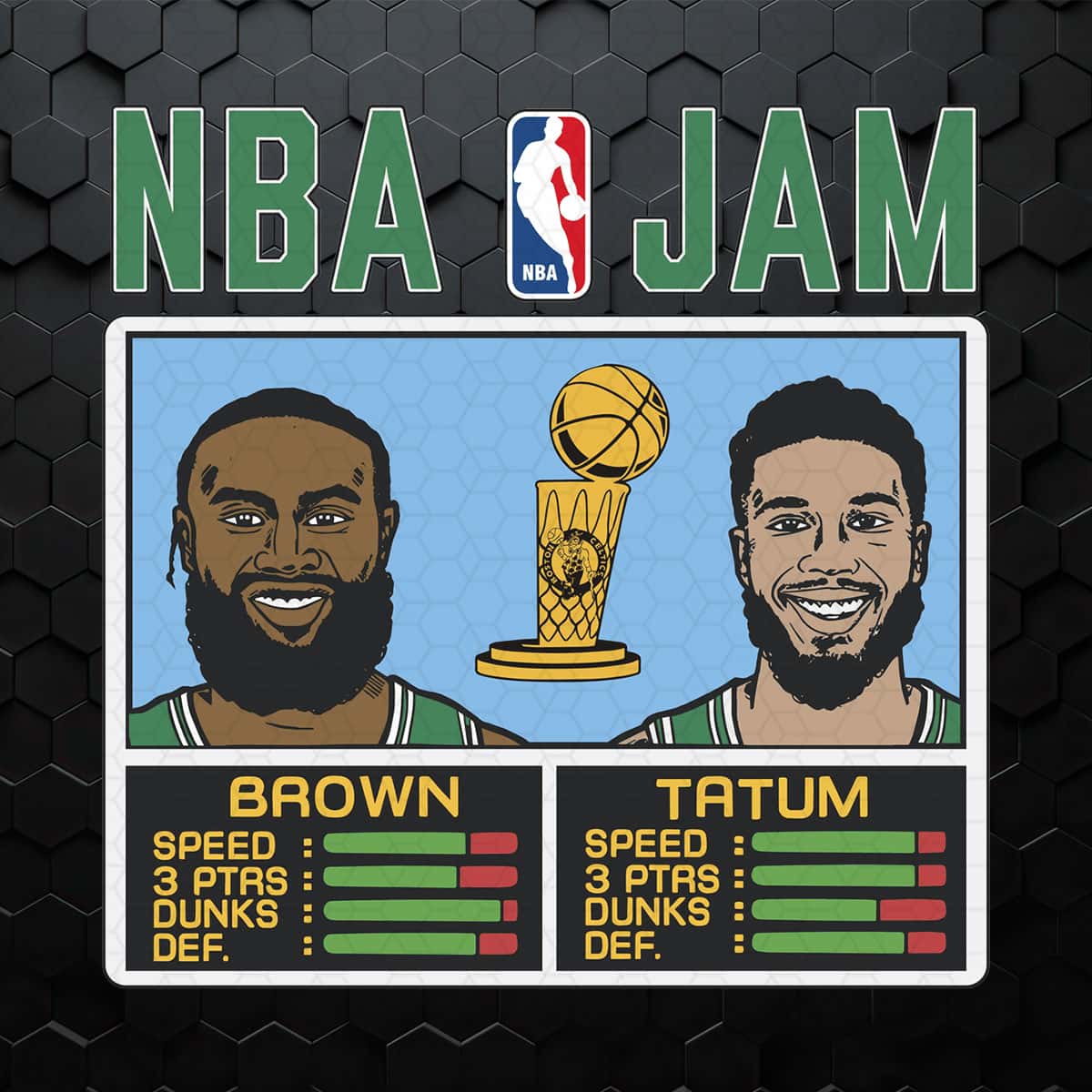 NBA Jam Brown And Tatum NBA Finals SVG | Inspire Uplift