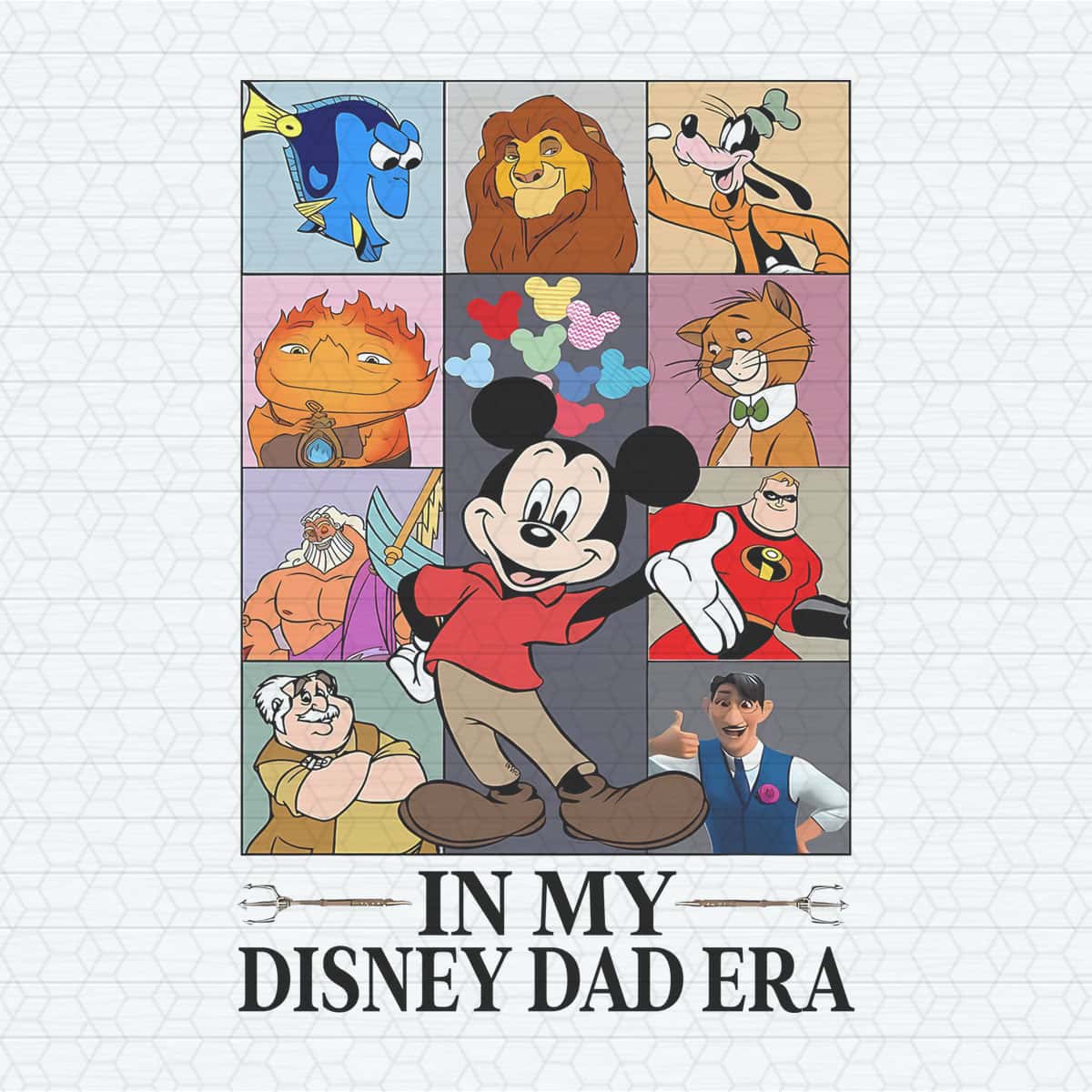 In My Disney Dad Era Mickey Fathers Day PNG | Inspire Uplift