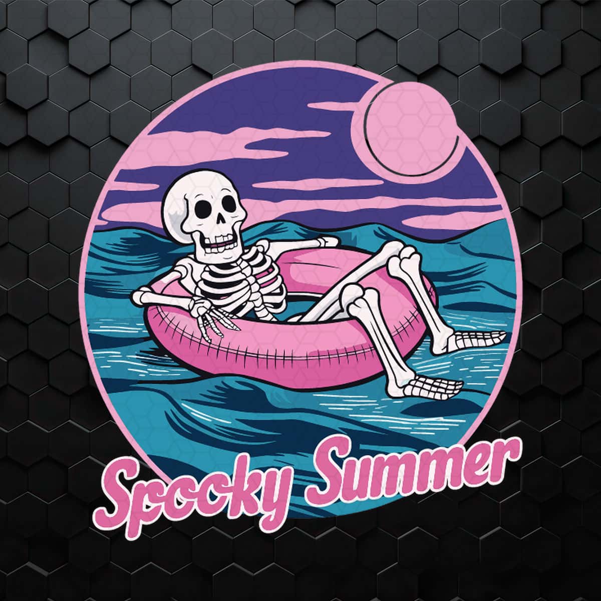 Pink Spooky Summer Beach Vibes SVG | Inspire Uplift