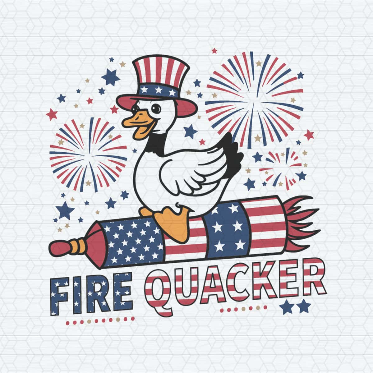Fire Quacker Goose Meme 4th Of July SVG | Inspire Uplift