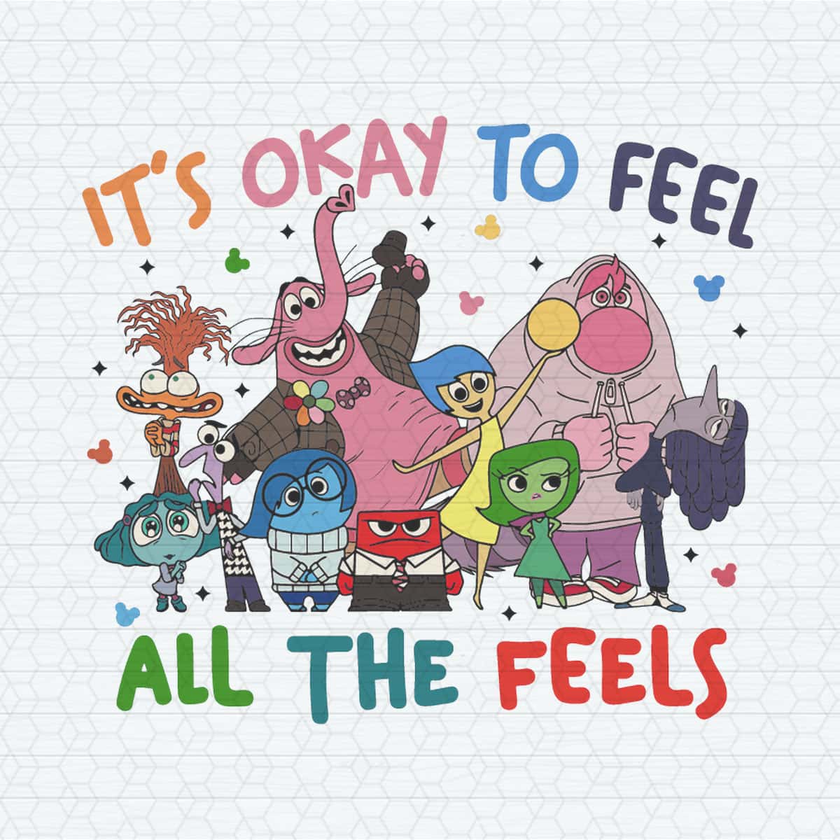 It's Okay To Feel All The Feels Inside Out SVG | Inspire Uplift