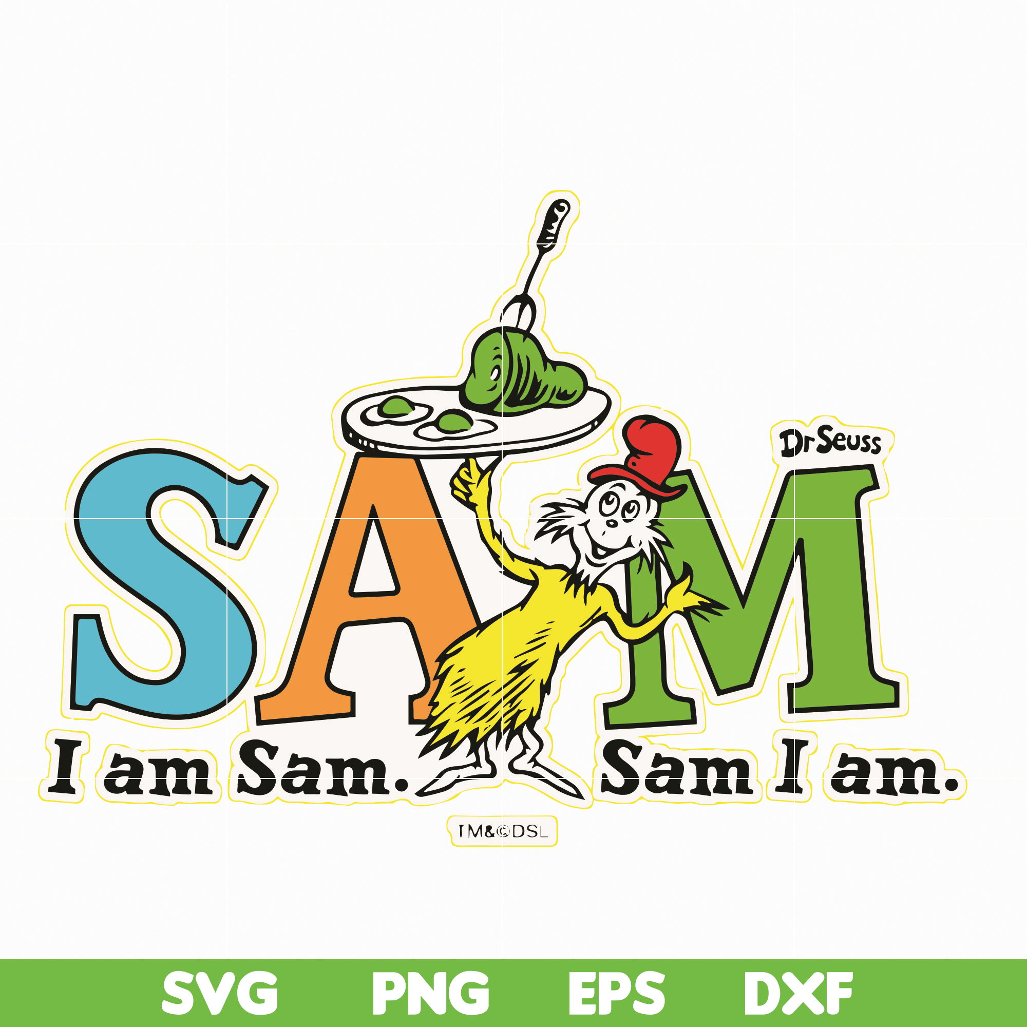 I am sam svg, sam i am svg, Sam svg, Ham svg, dr svg, png, d | Inspire ...