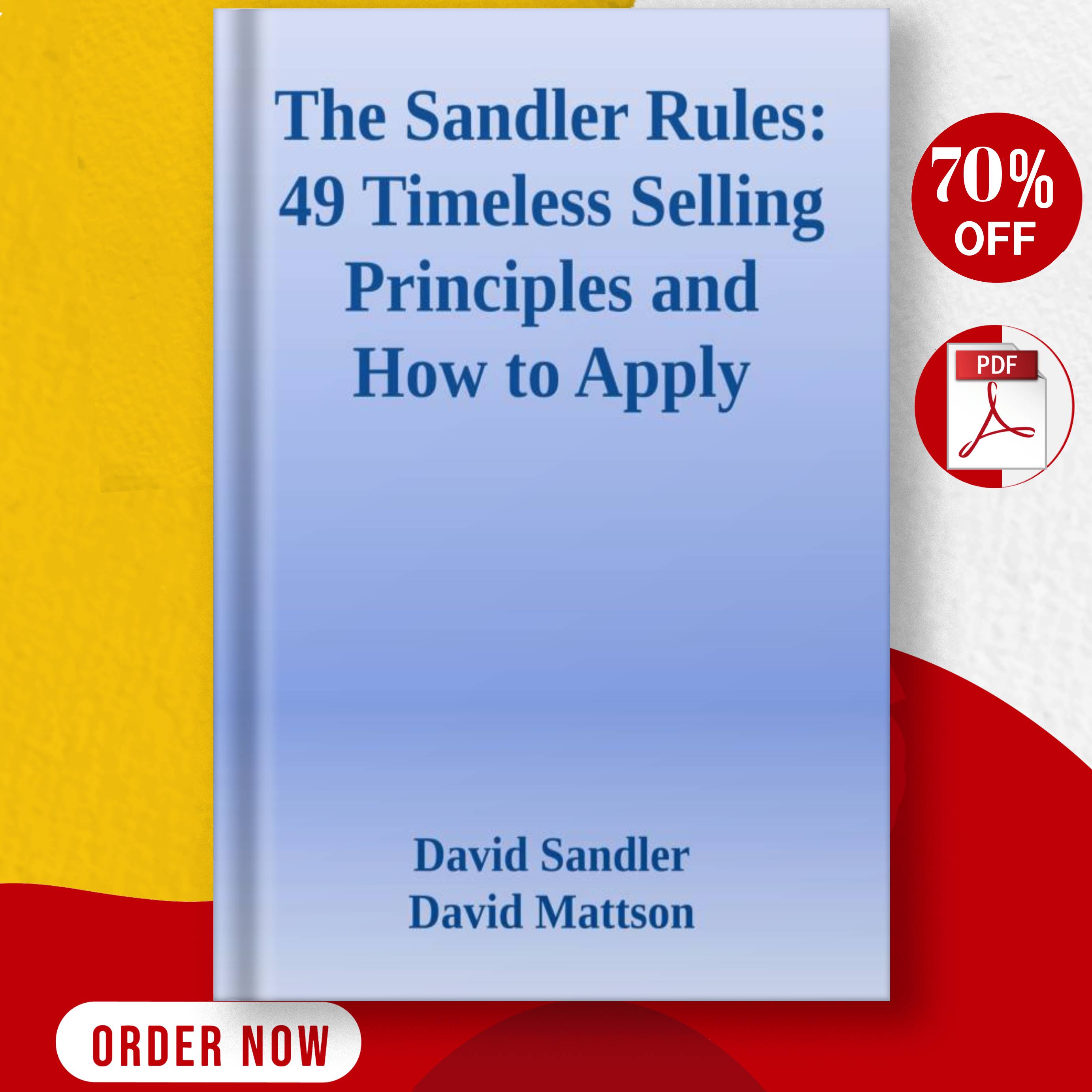 The Sandler Rules David Sandler | Inspire Uplift