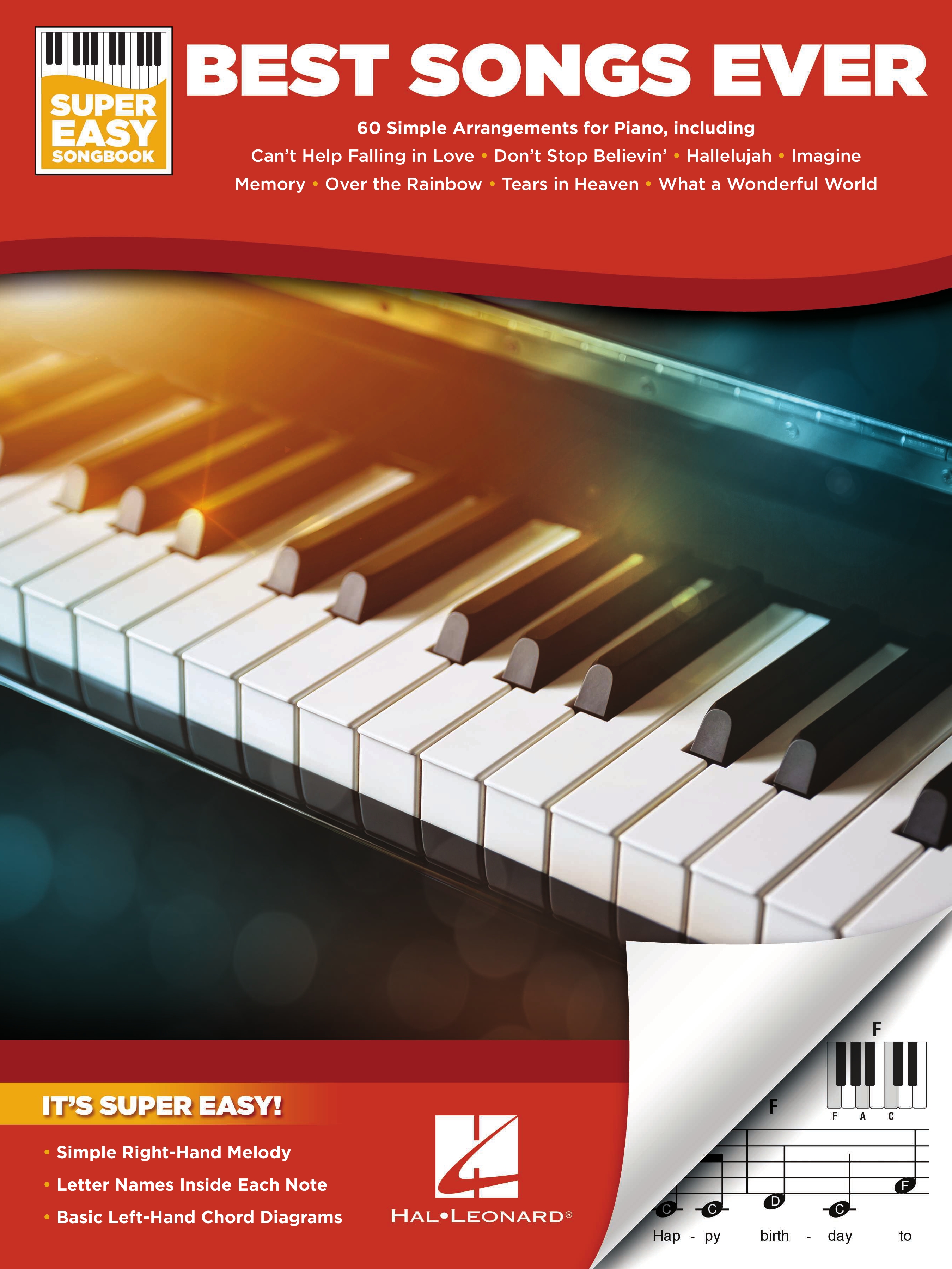 Best Songs Ever - Super Easy Piano Songbook | Inspire Uplift