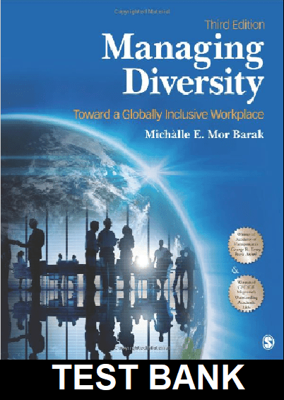 Managing Diversity 3rd Edition By Barak - Test Bank | Inspire Uplift