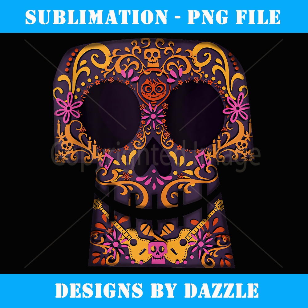 Disney Pixar Coco Collage Skull Halloween - Creative Sublima | Inspire ...