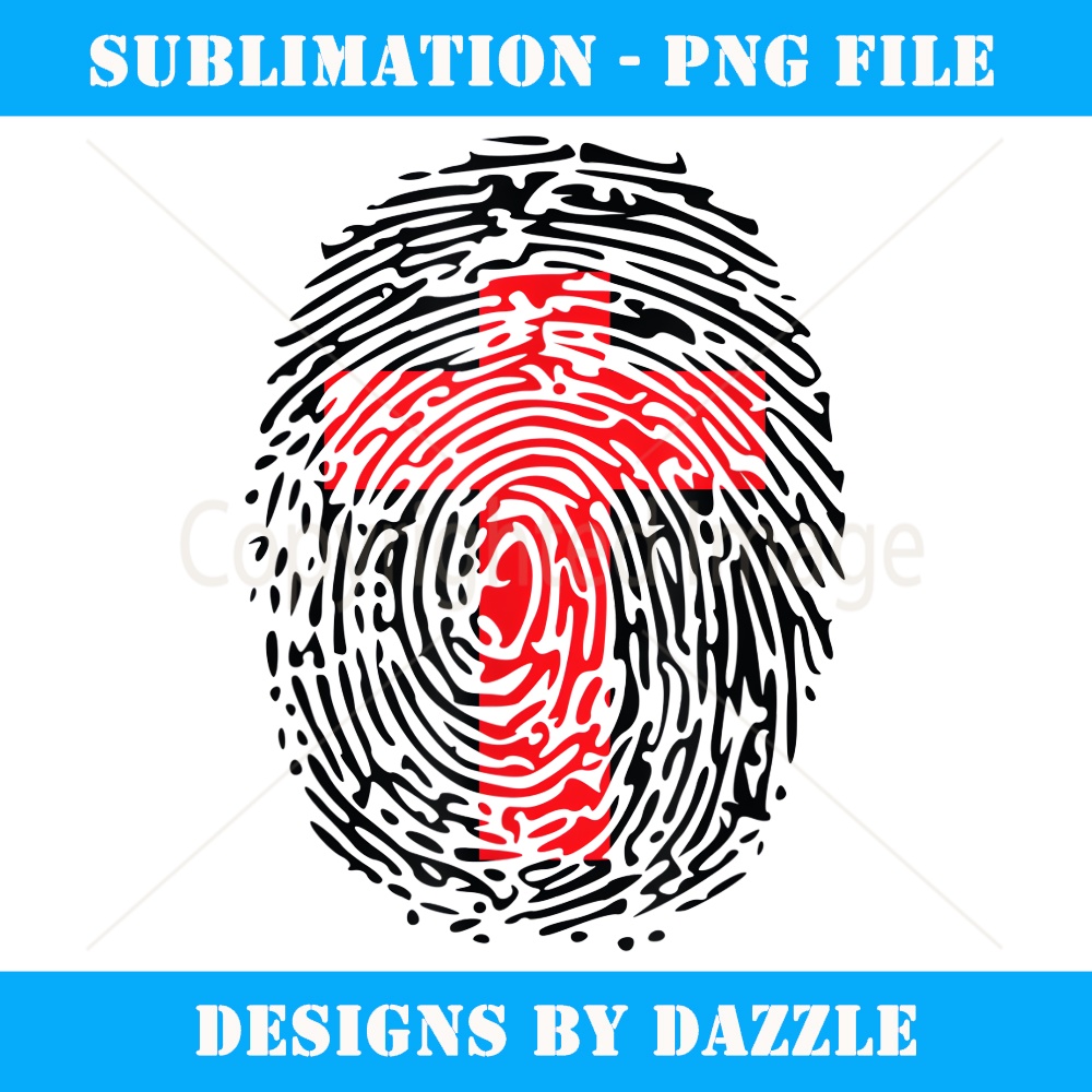Christian Cross Fingerprint of Christ - Premium Sublimation | Inspire ...