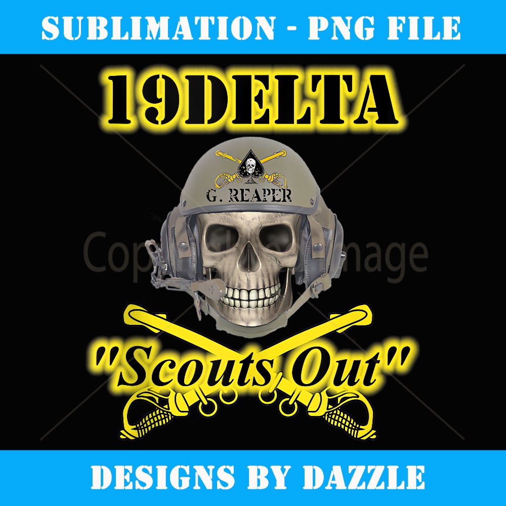 Army Cavalry Scouts MOS veterans Skull design on front - PNG | Inspire ...