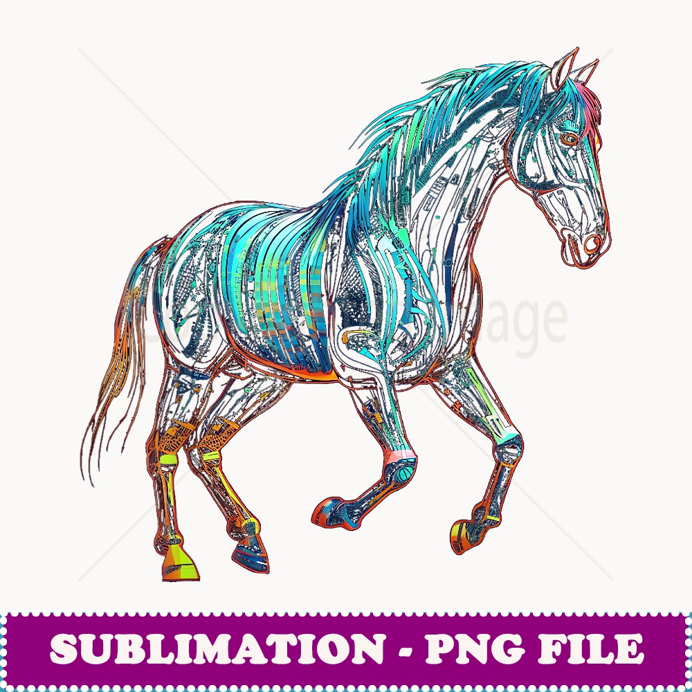 Horse artwork, animal horse - Professional Sublimation Digit | Inspire Uplift