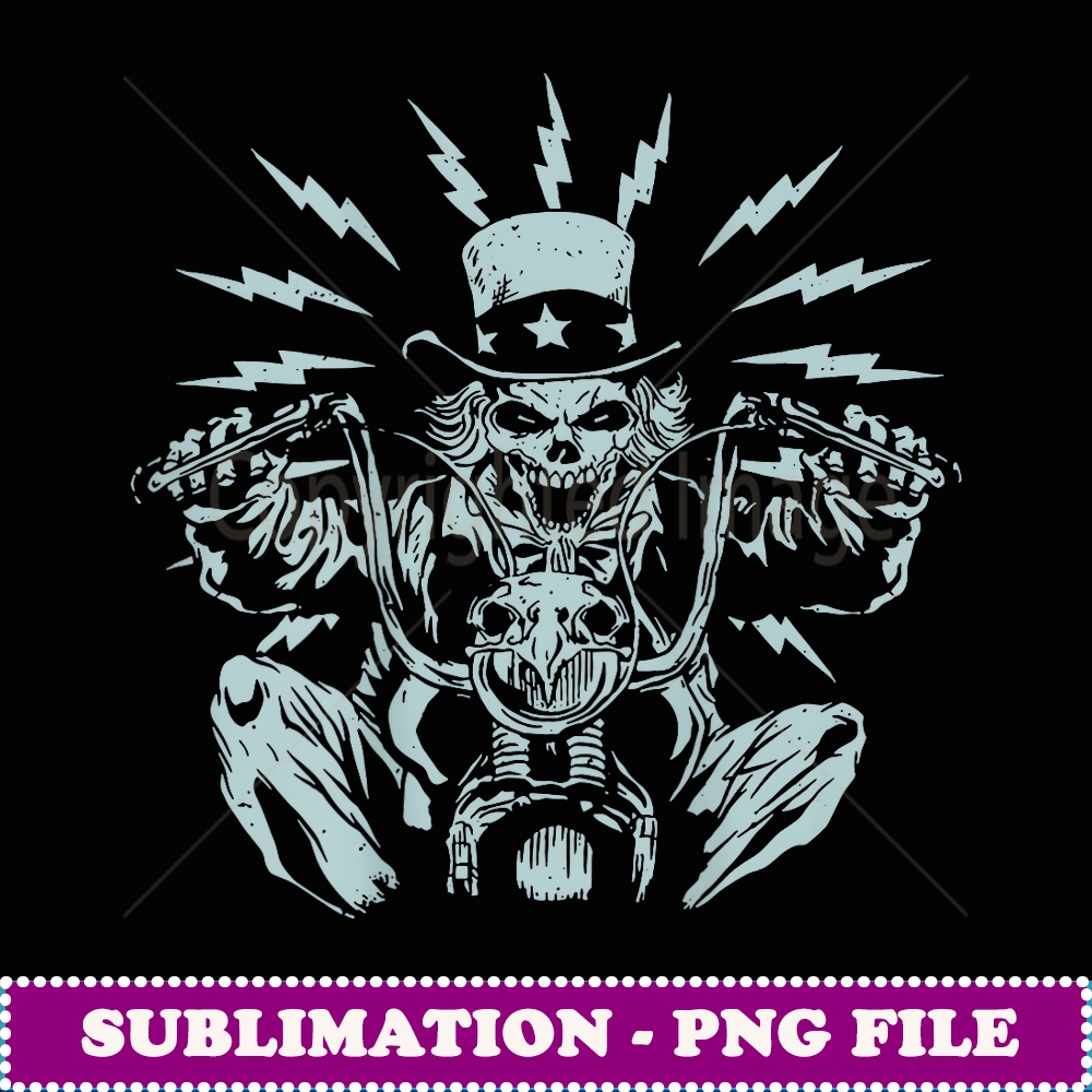 Uncle Sam Freedom Rider Funny Biker (on back) - Modern Subli | Inspire ...