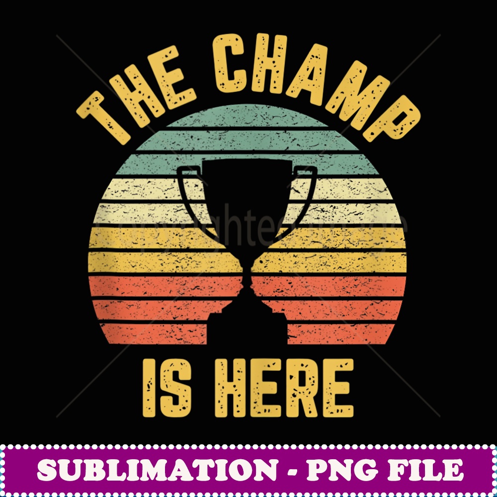 Retro The Champ is Here Fantasy Football Championship Trophy | Inspire ...