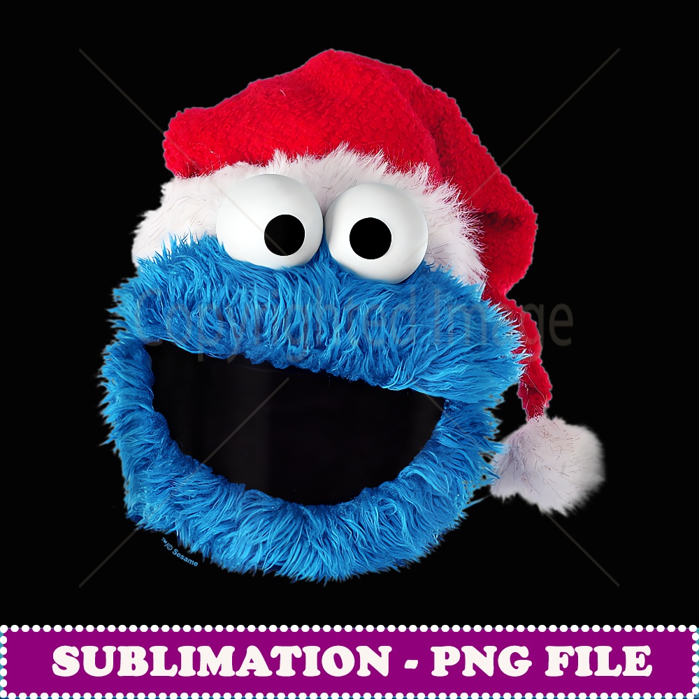 Sesame Street Cookie Monster Christmas Santa Hat - | Inspire Uplift